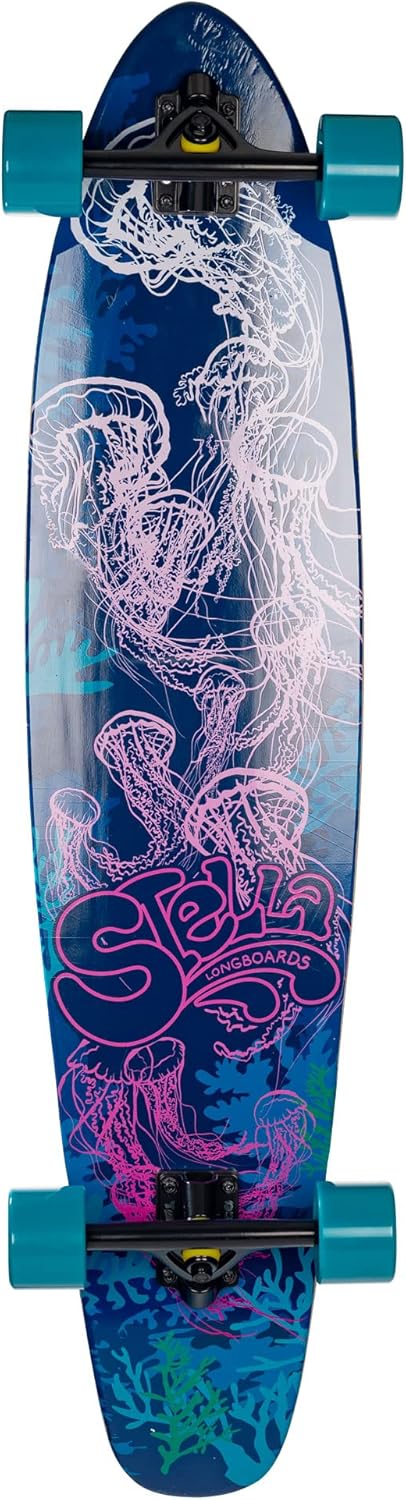 Amazon.com : Stella Longboard 42” Kicktail Jellyfish Longboard Complete ...