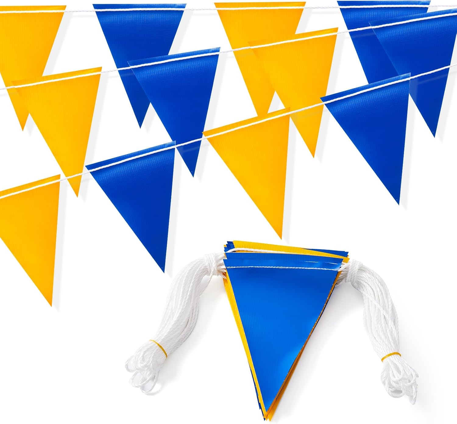 Amazon.com: Warning Safety Pennant Banner Flags – Multipurpose 105FT ...
