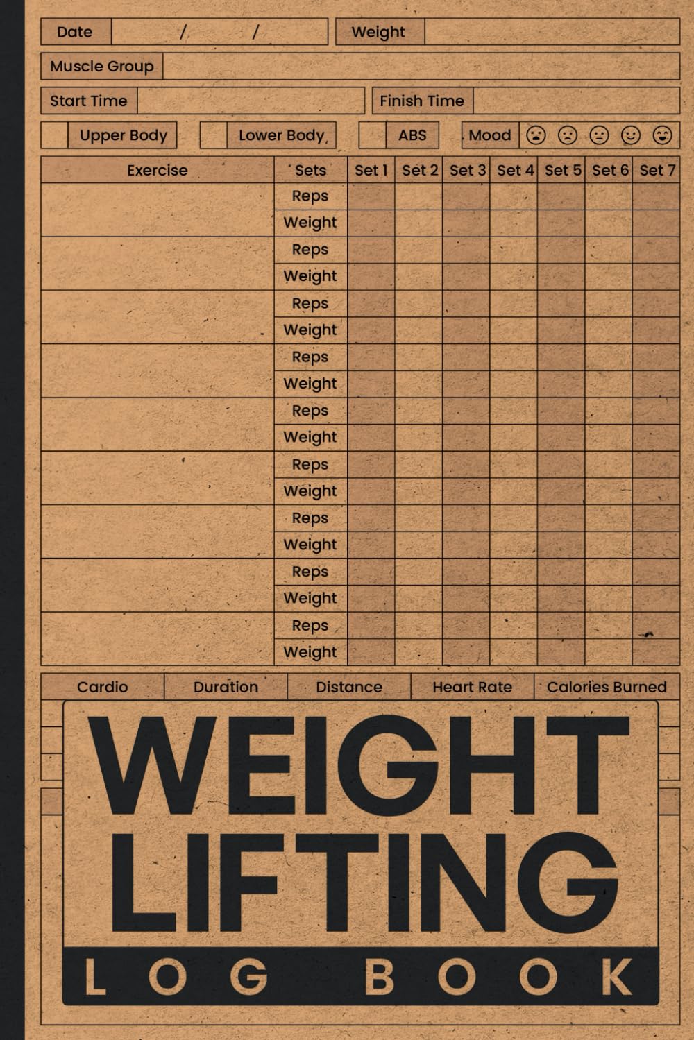 Weight Lifting Log Book: 100+ Entries to Track Progress, Measurements ...
