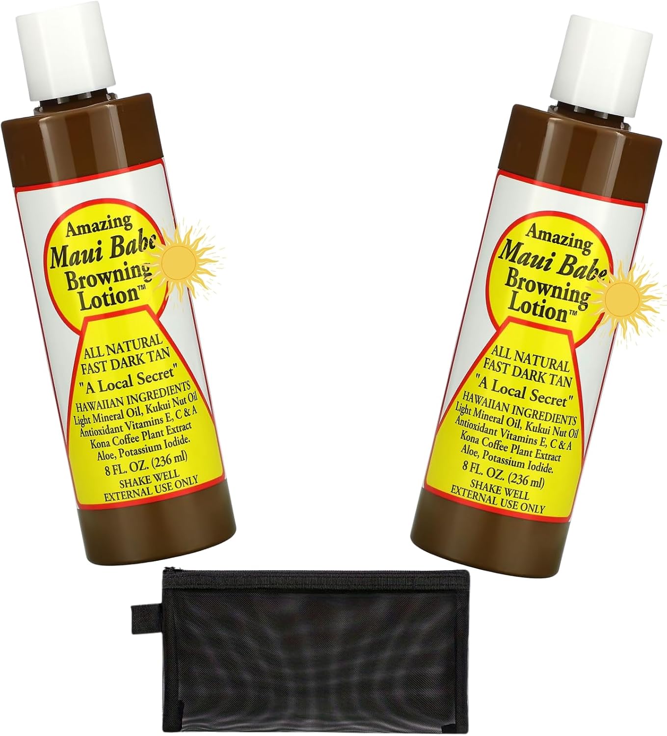 Tan Accelerator For Sun Bundle with Maui Babe Browning Lotion, 2 x 236 ...