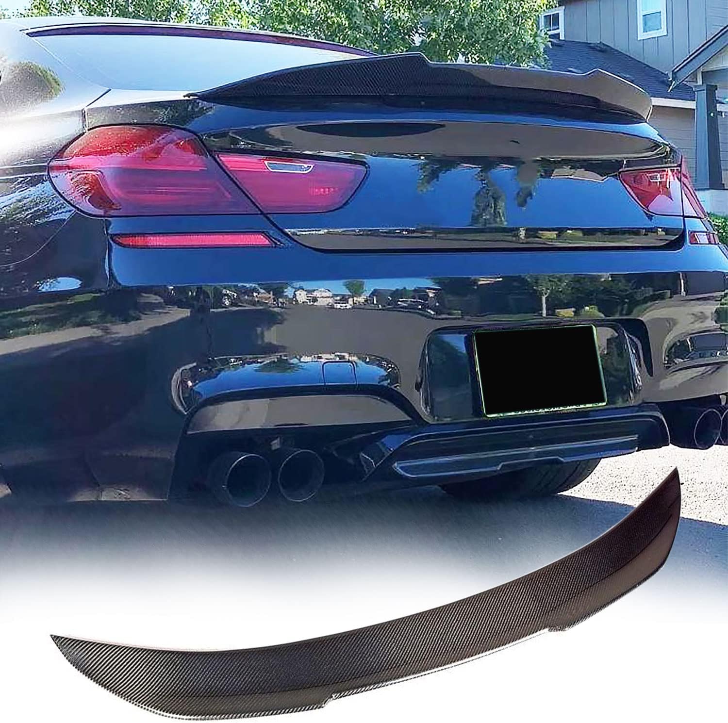 Amazon.com: Carbon Fiber Front Bumper Lip for BMW F06 F12 F13 M6 2013 ...