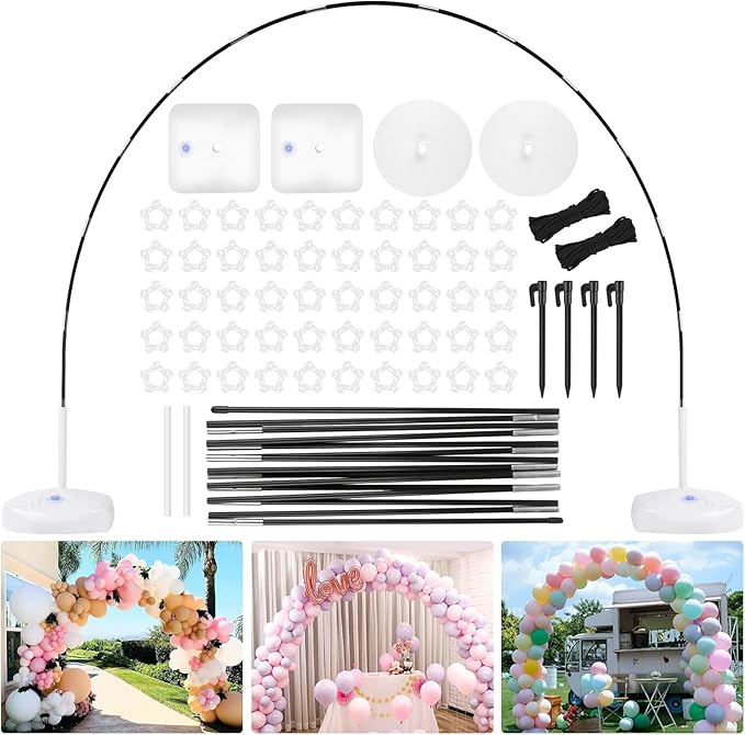 Amazon.com: Balloon Arch Kit, 10FT Wide & 7.5FT Tall Adjustable Frame ...