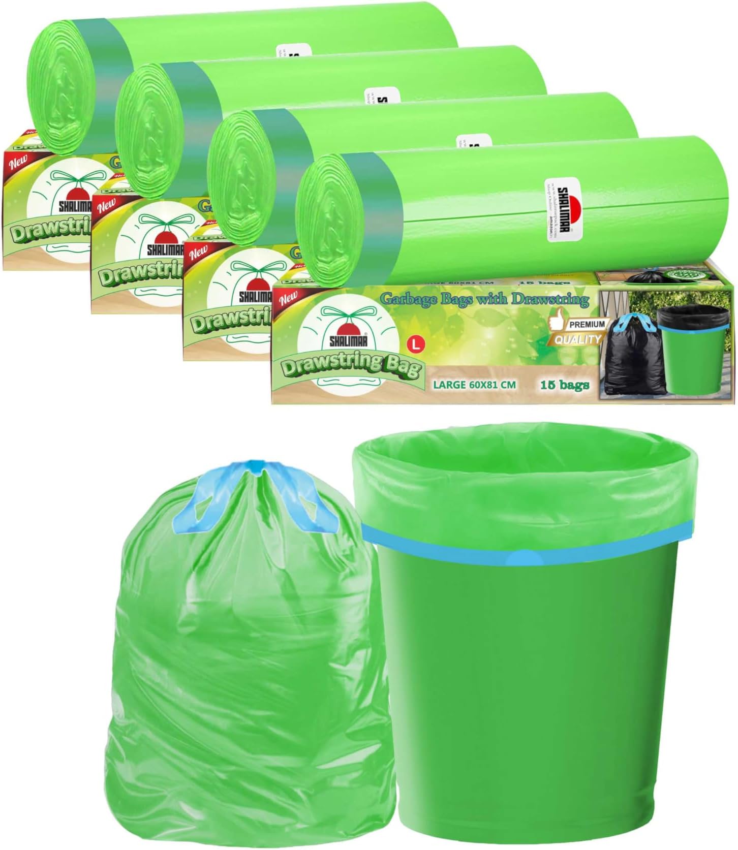 Shalimar Compostable Garbage Bag Size 19 x 21 Inches (Medium) 45 Bags ...