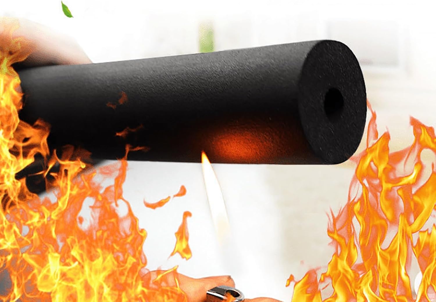 Black Elastomeric Foam Hose, Foam Pipe Insulation Buffer Tube Pad, High ...