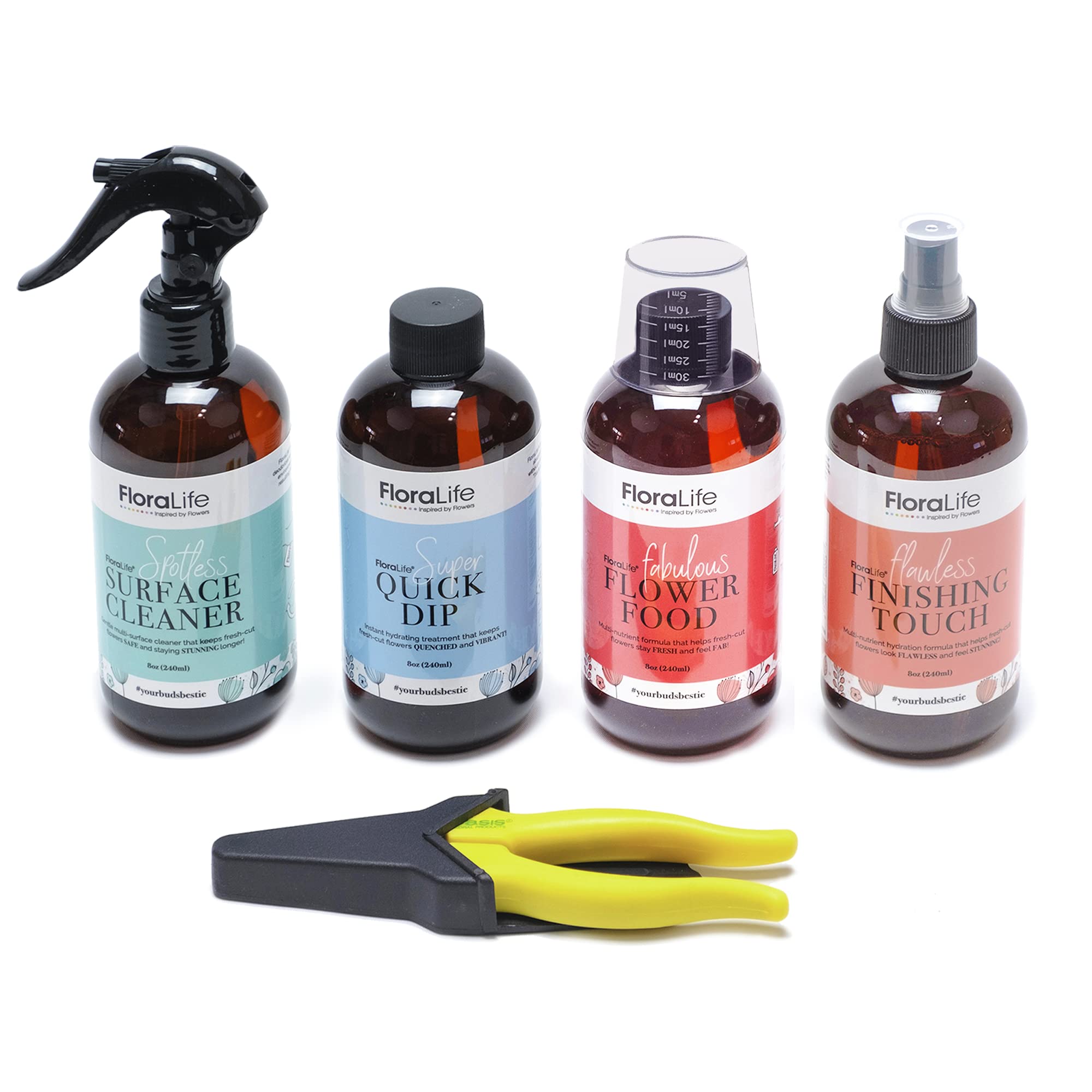FloraLife Fresh-Cut Flower Care Kit â€“ Flower Care Essentials Kit with ...