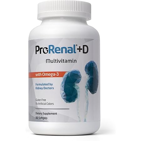 Amazon.com: ProRenal+D with Omega-3 Fish Oil Kidney Multivitamin 90-Day ...