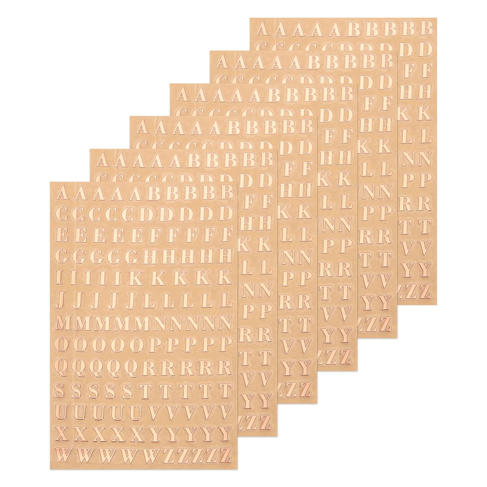 Amazon.com: MECCANIXITY 6 Sheets Letter Resin Stickers 3D Small A to Z ...