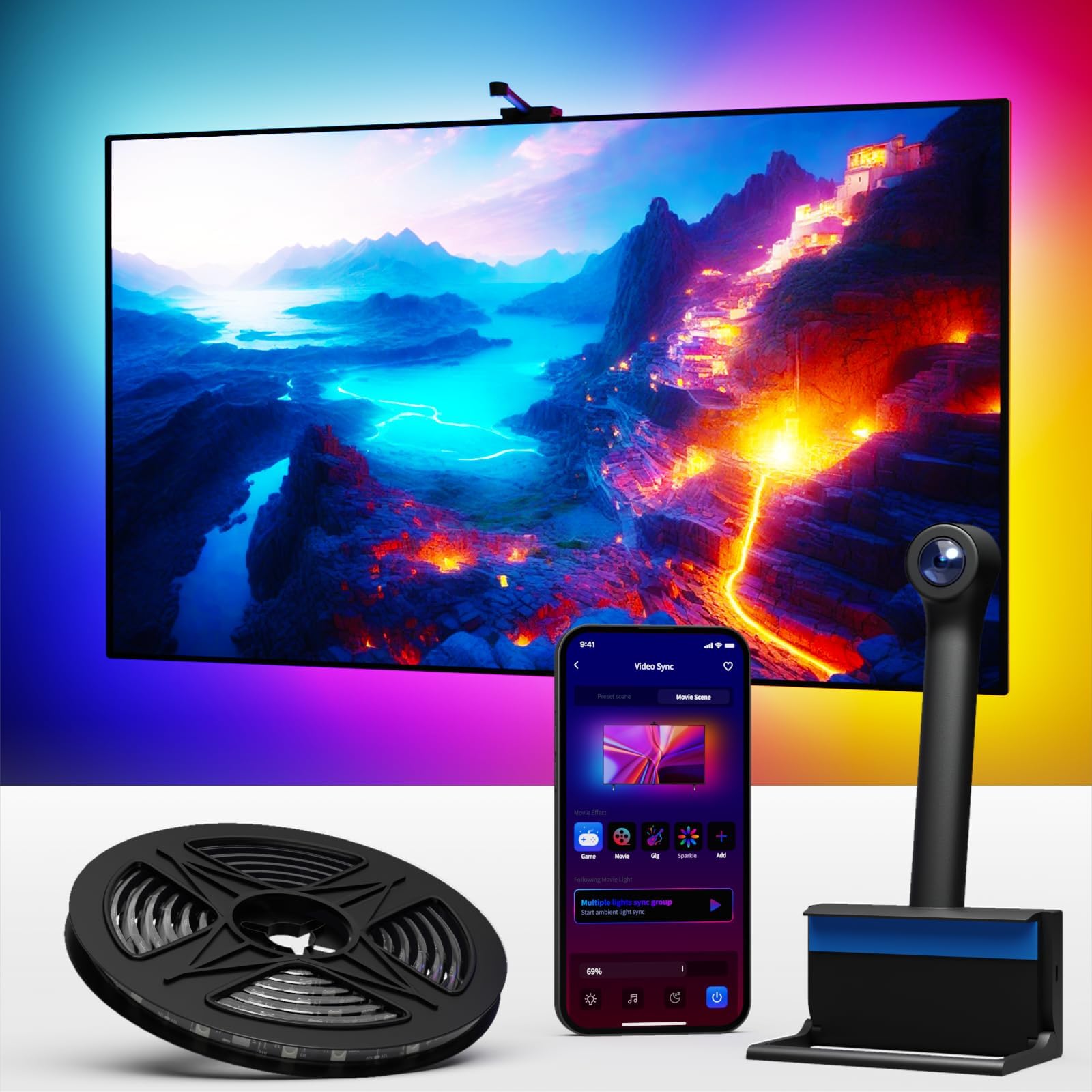 Amazon.com: Govee Envisual TV LED Backlight T2 with Dual Cameras, 11 ...