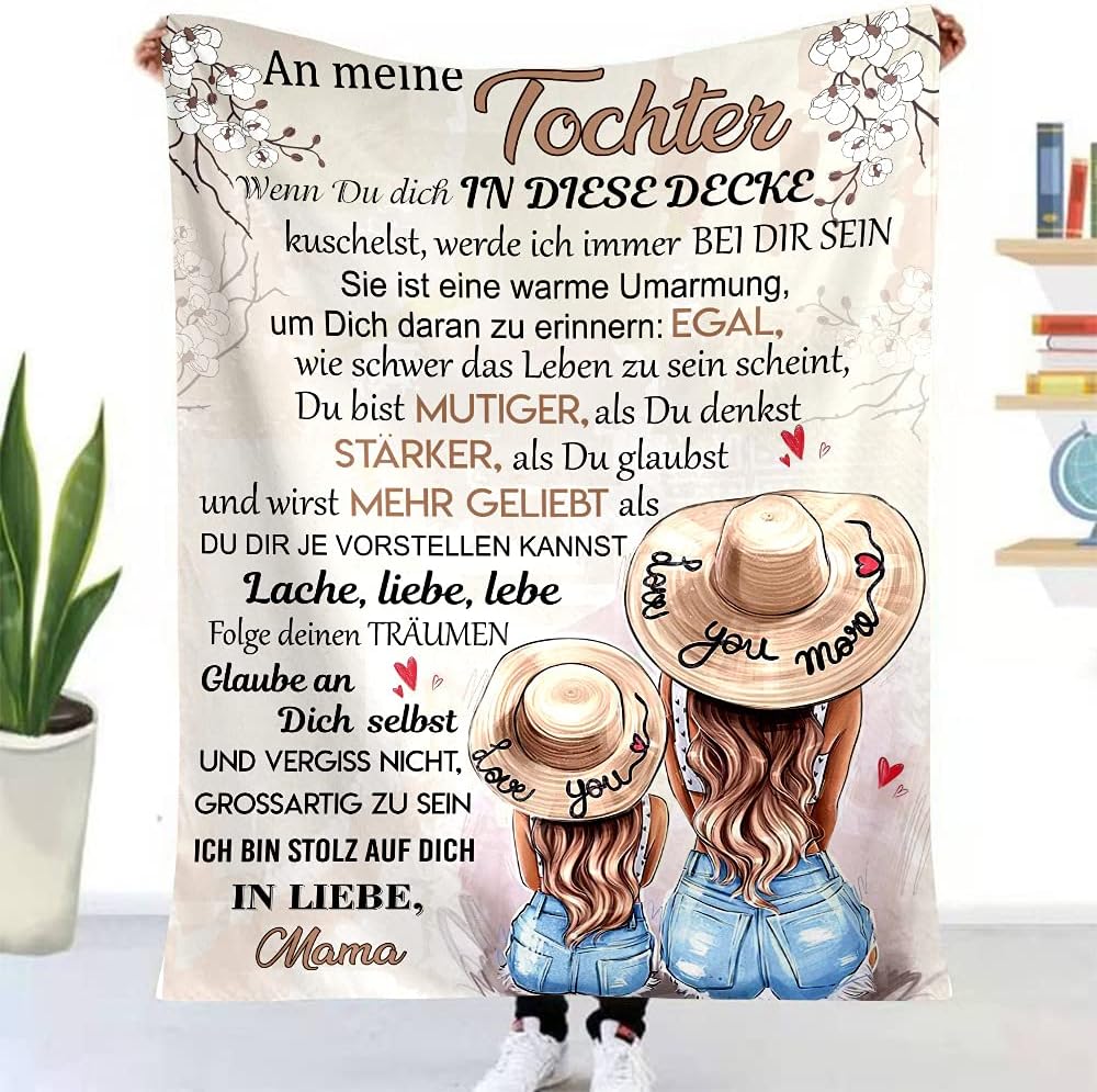 Kuscheldecke für Meine Tochter, An Meine Tochter Decke von Mama, Mutter ...