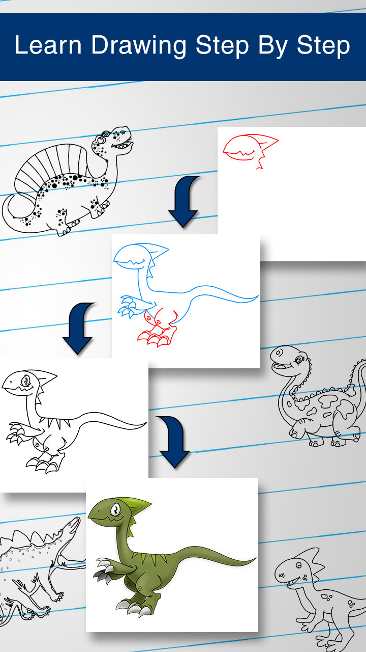 How to Draw Dinosaurs - App on Amazon Appstore