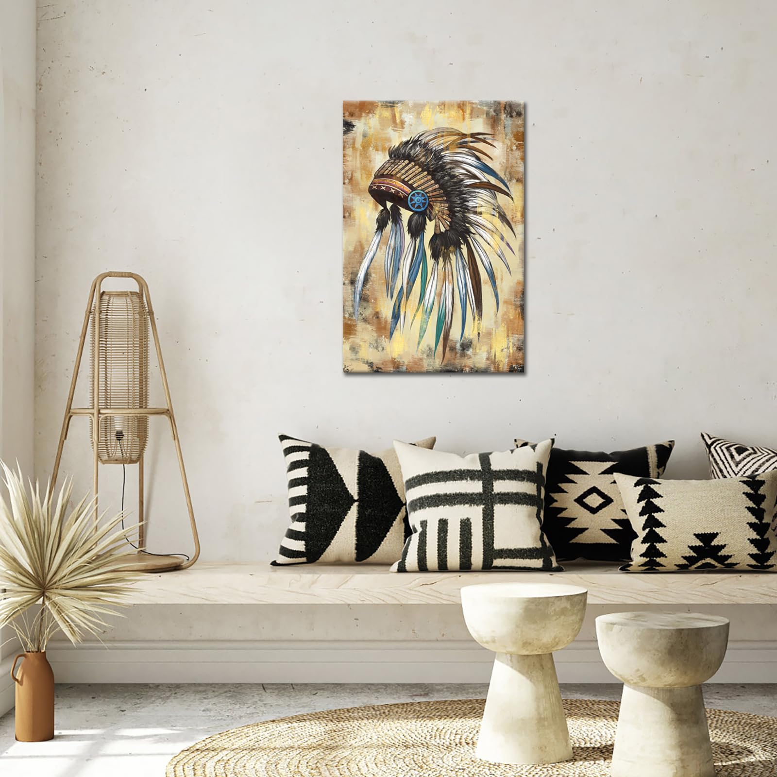 Native American Themed Decor Native American Indian On Horse Landscape
