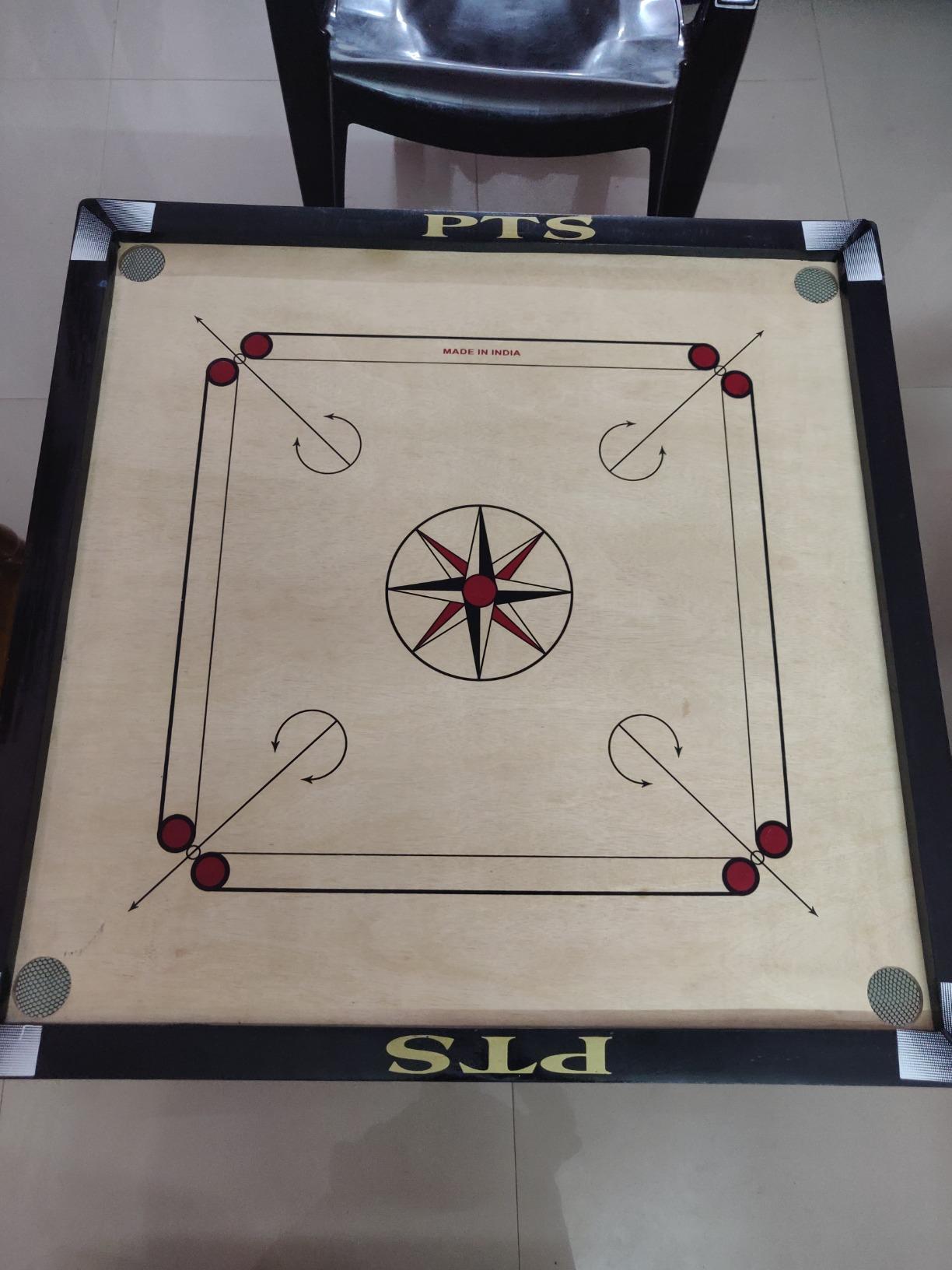 Buy V4L Carrom Board With Coins, Sticker, Powder Free (20 Inch Small ...
