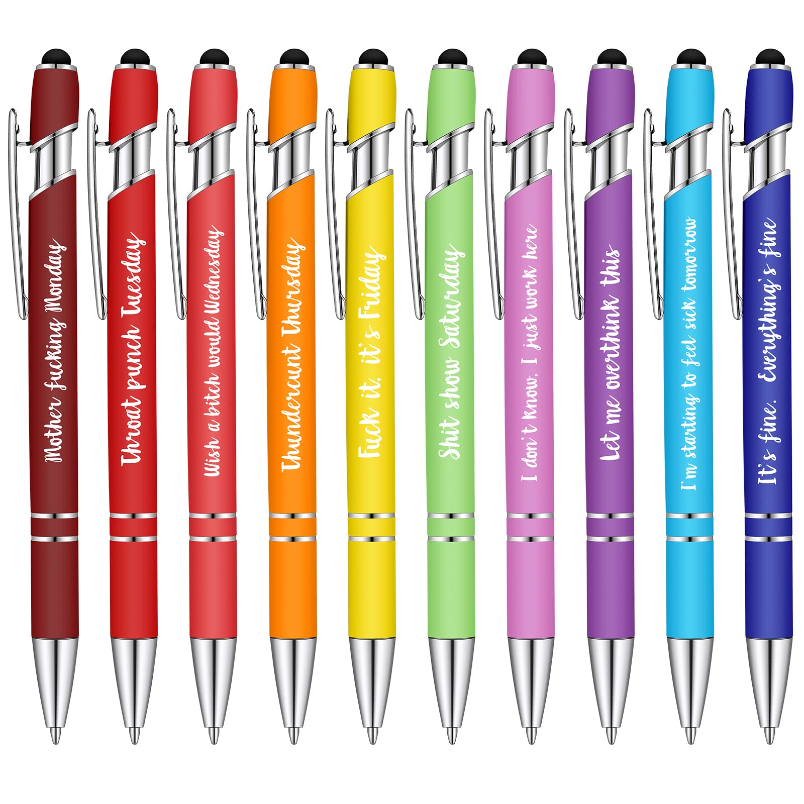 Amazon.com : Outus 10 Pcs Snarky Office Funny Pens, Funny Sarcastic ...