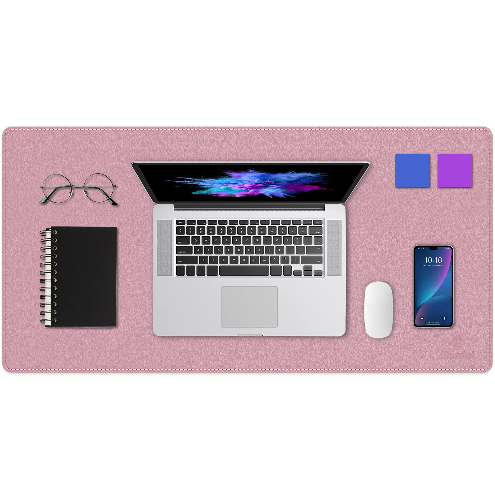 Buy K KNODEL Desk Mat, Office Desk Pad, PU Leather Desk Blotter, Laptop ...