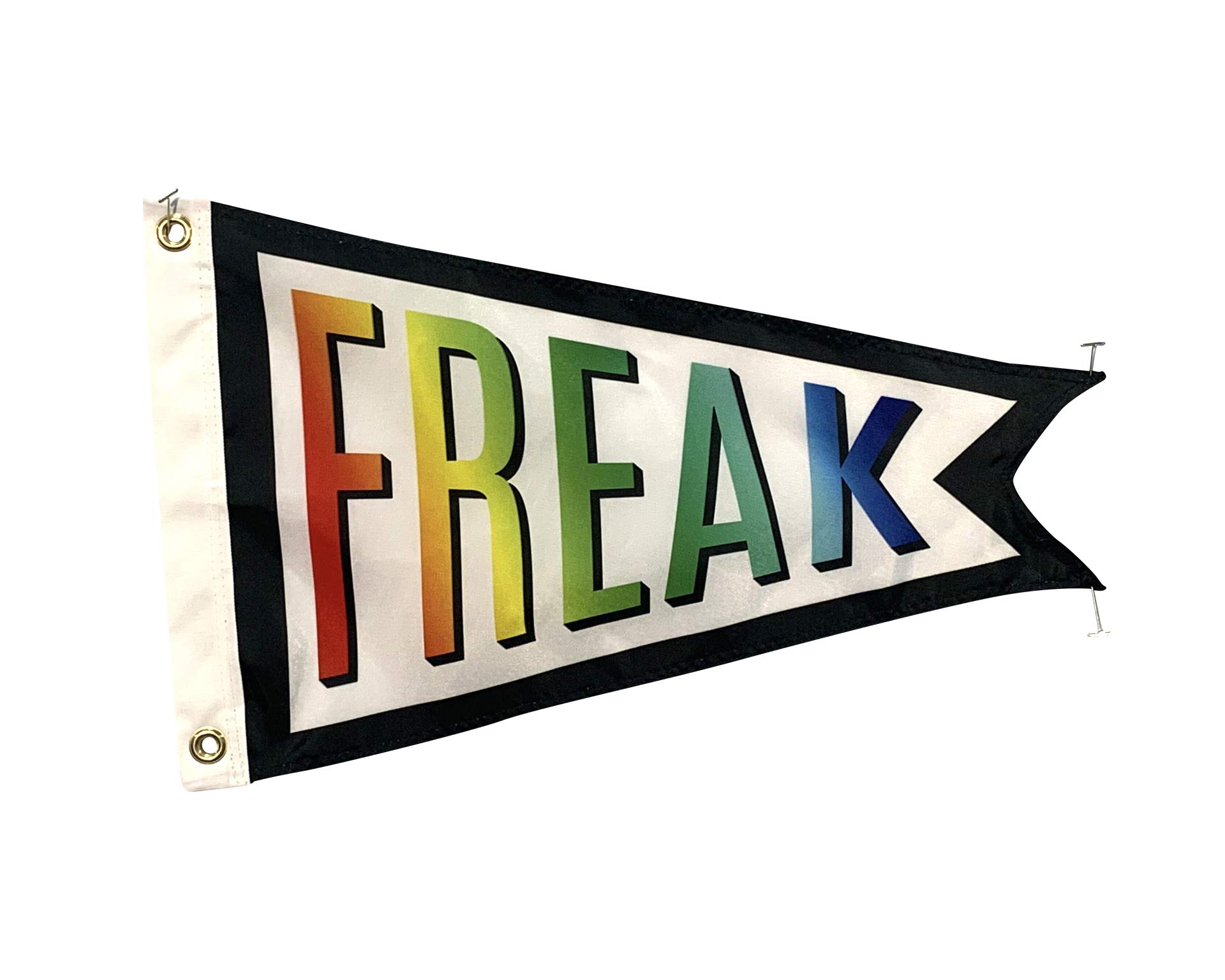 Amazon.com : Let Your Freak Flag Fly! Rainbow 12x18", Durable All ...