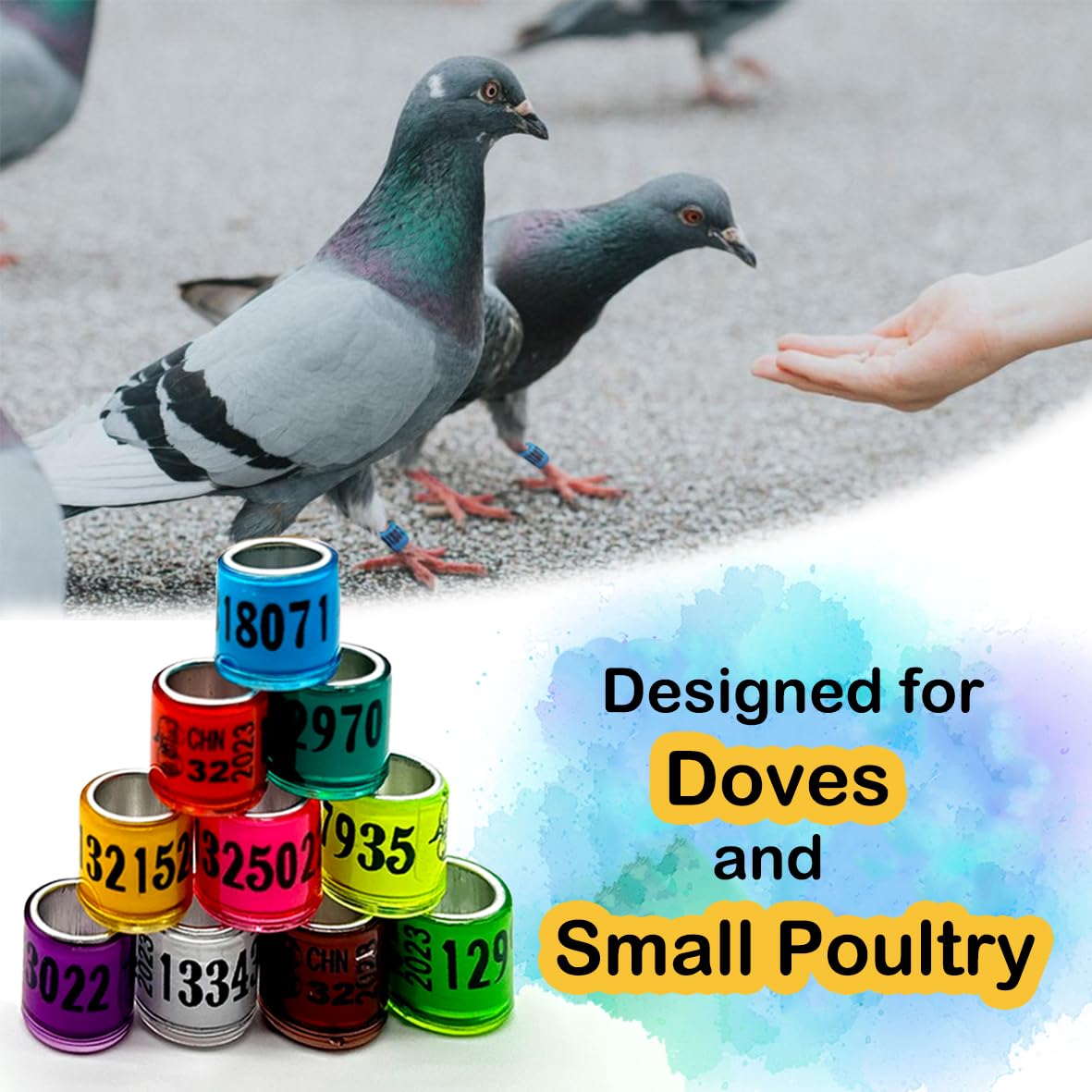 Anillos De Palomas 2025 100-Piece Aluminum Pigeon Leg Rings - 2025 ...