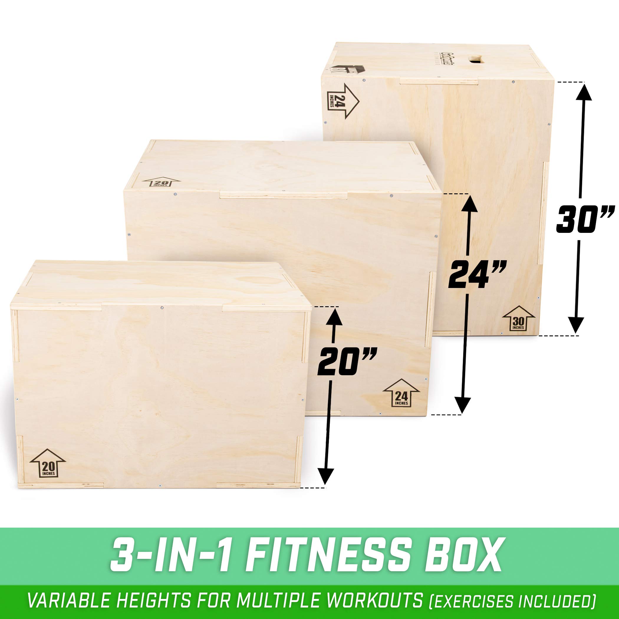 Snapklik.com : Fitness Launch Box - 3-in-1 Plyo Jump Box For Exercises ...