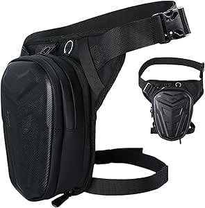 TMotorcycle Thigh Bag - Waterproof Hard Shell Thigh Fanny Pack ...