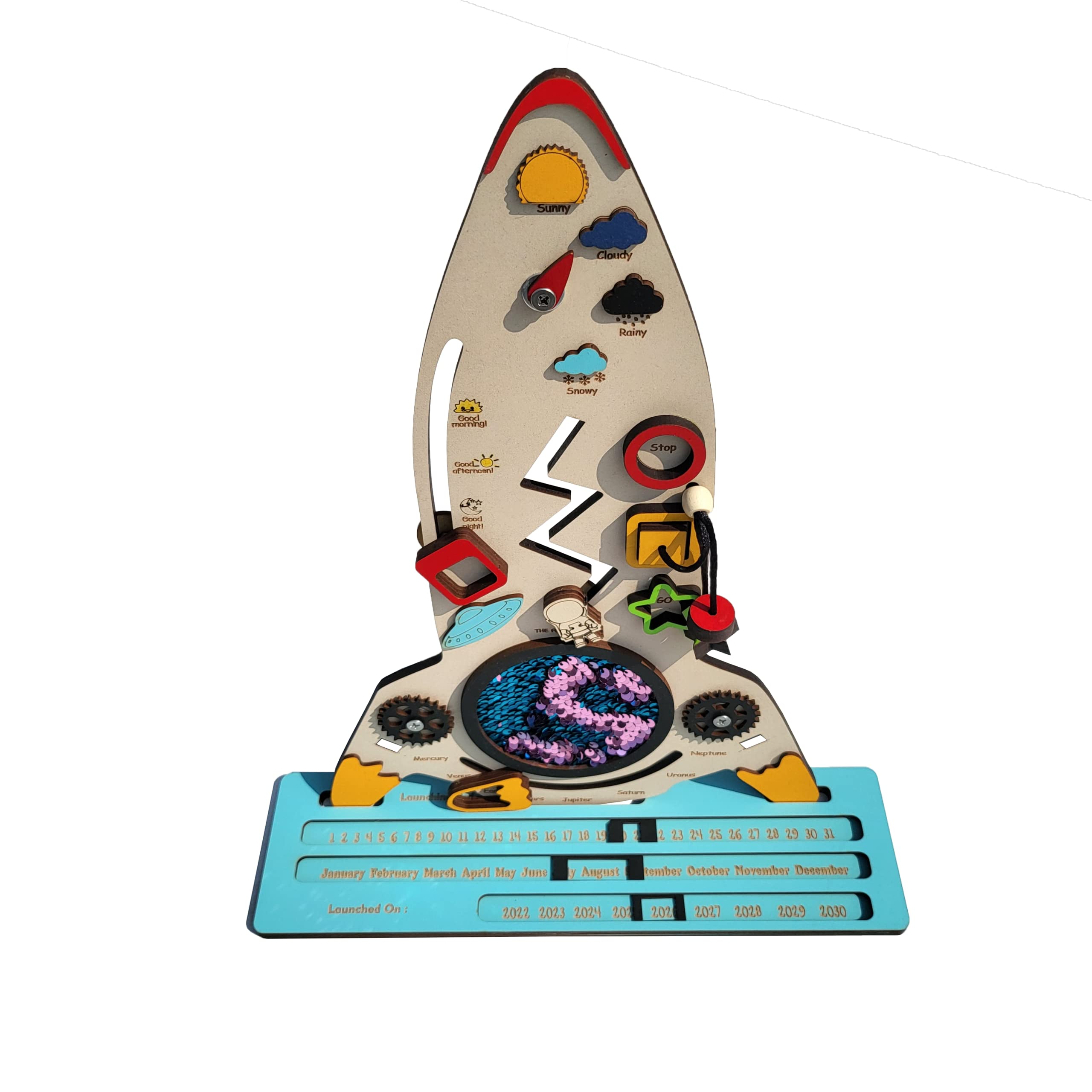 Buy The Funny Mind Space Shuttle with Launch Pad Busy Board | 10 ...