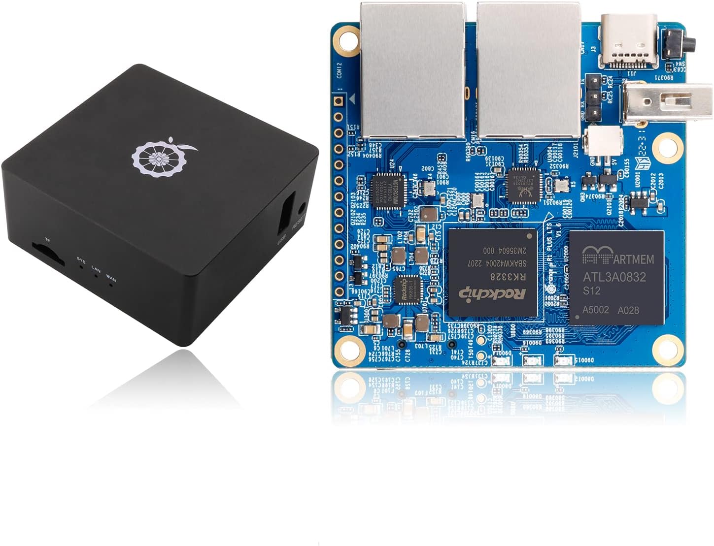 Amazon.com: Orange Pi R1 Plus LTS 1GB LPDDR3 Rockchip RK3328 4-Core ARM ...