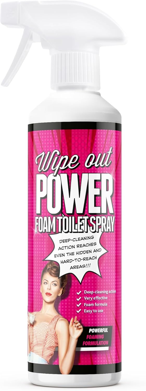 Wipeout - Power Foam Bleach Toilet and Bathroom Cleaner Spray ...