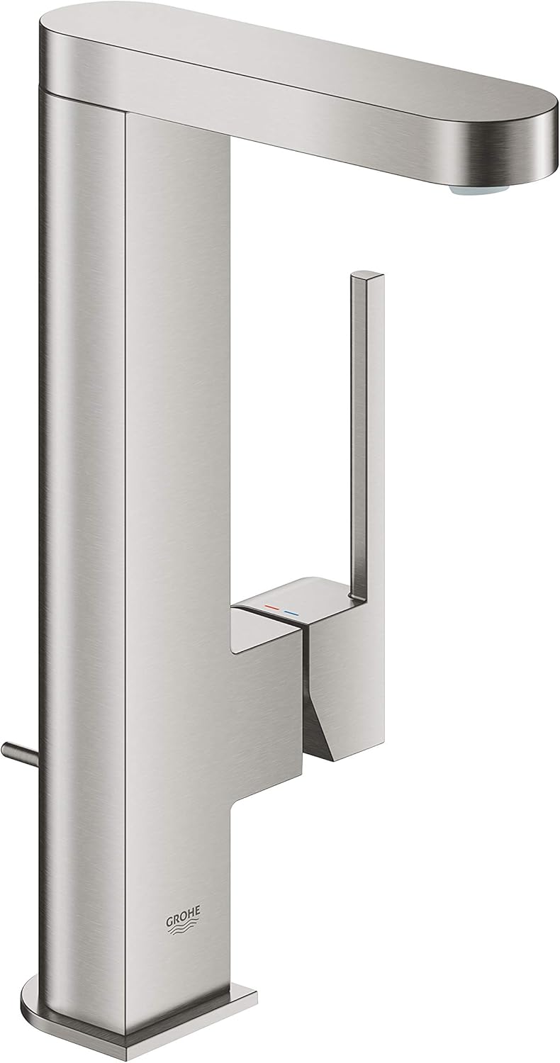 GROHE 23843DC3 Plus Single-Handed washbasin Mixer tap, Supersteel ...