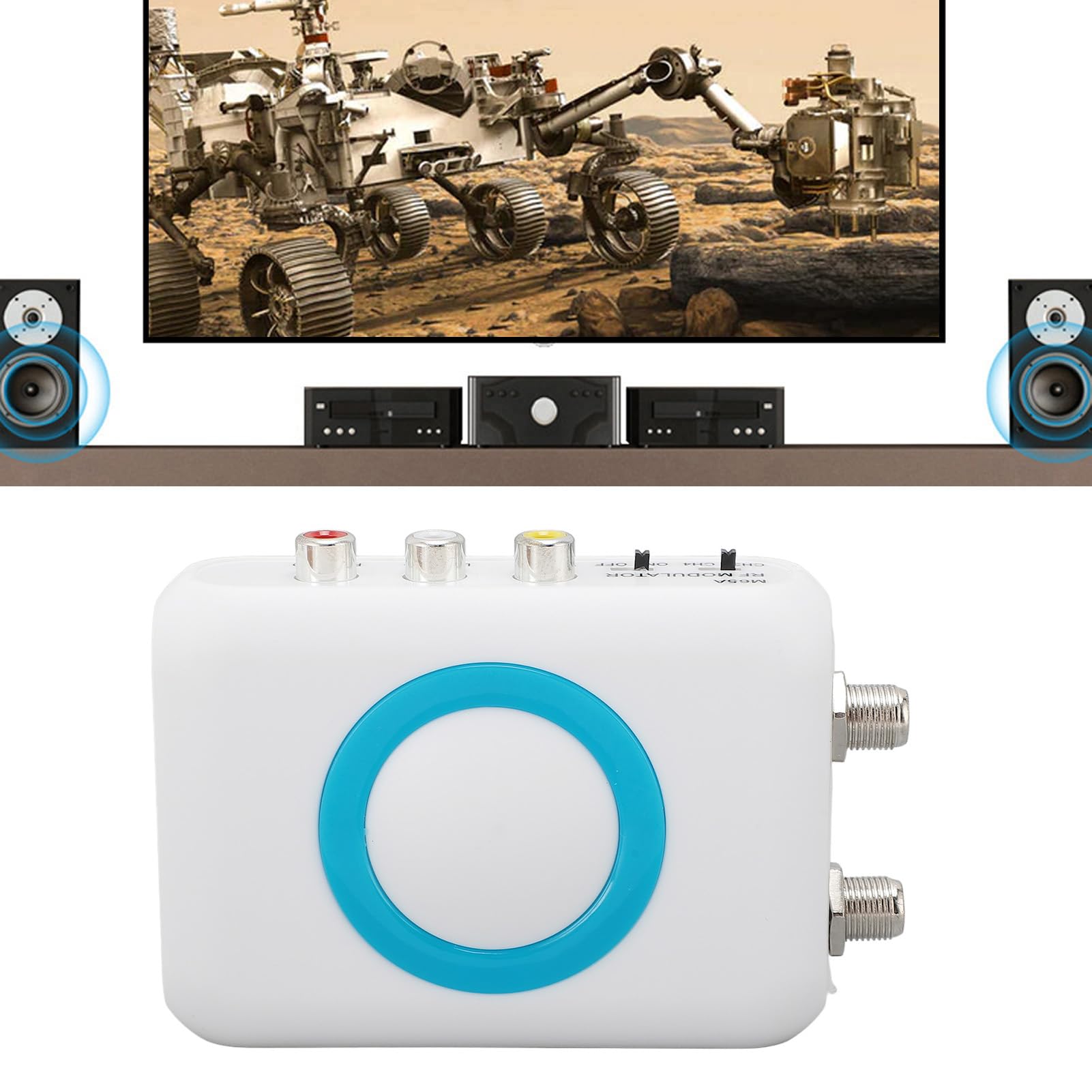 Snapklik.com : Digital RF Modulator, RF Modulator Coax Adapter CVBS VHF ...