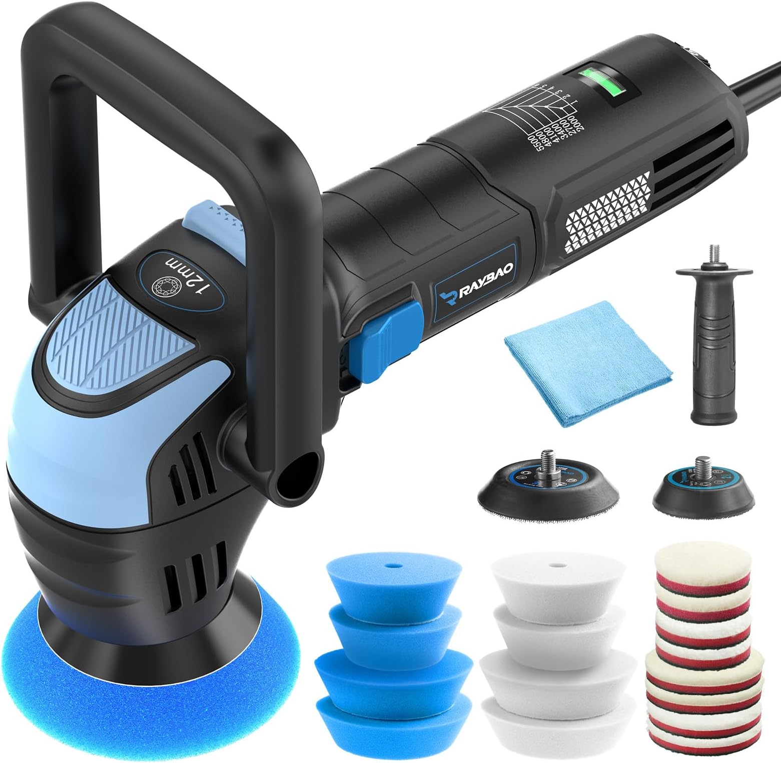 Amazon.com: ZOTA Orbital Polisher - 3" Dual Action Mini Polisher Kit ...