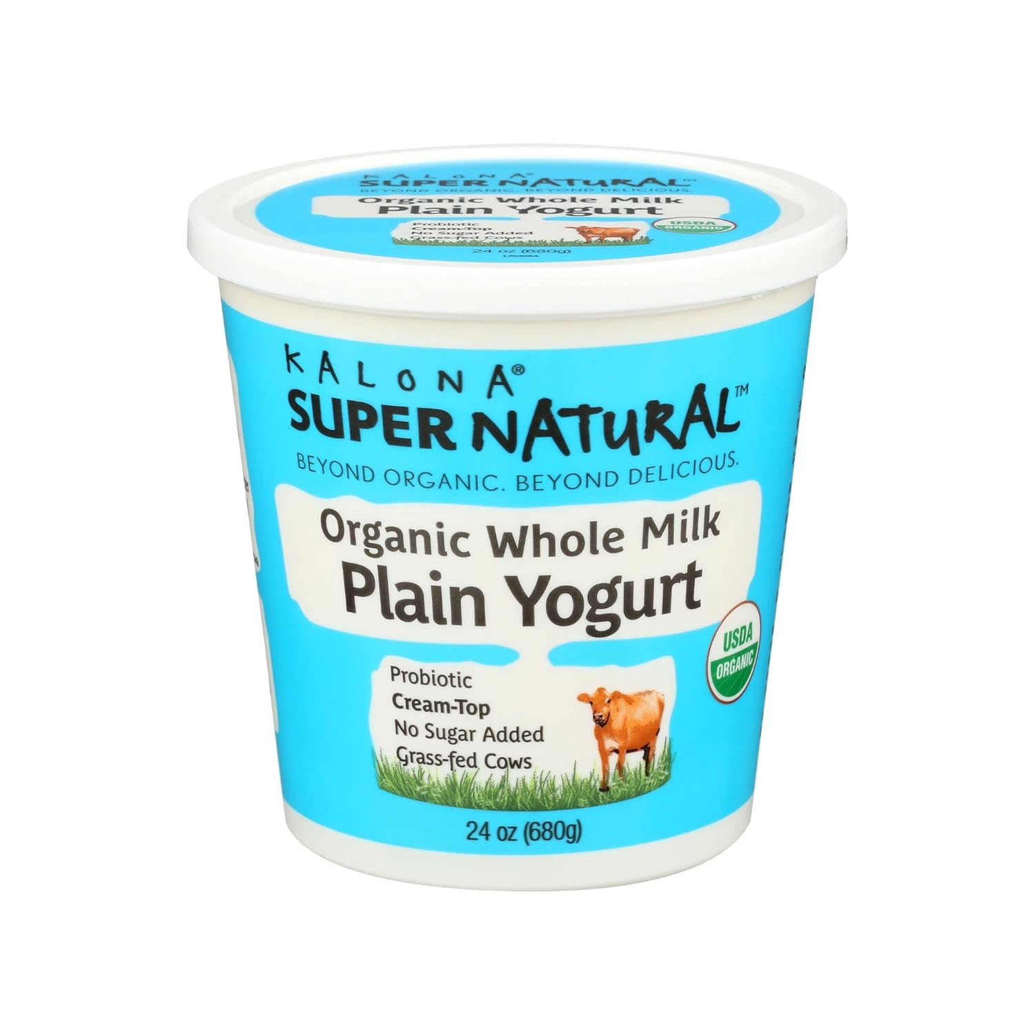 Amazon.com: Kalona SuperNatural Organic Cream Top Whole Milk Plain ...