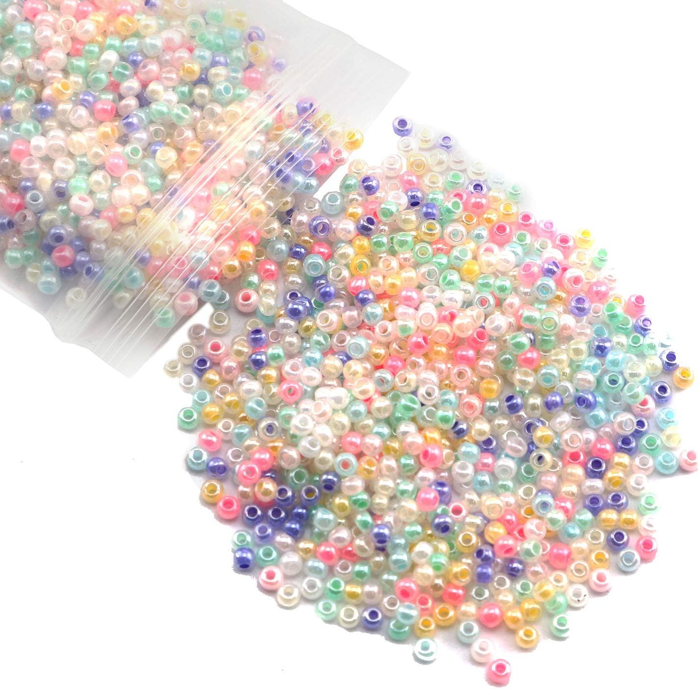 Amazon.com: Batino 1 Pack of Macaron Glass Beads DIY Seed Beads 2mm ...