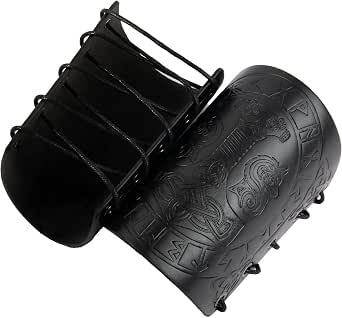 Amazon.com: Viking Leather Bracers,Leather Arm Armor Cuffs,Nordic ...