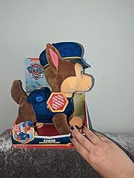 PAW Patrol, Talking Chase 30.5-cm-tall Interactive Plush Toy with ...