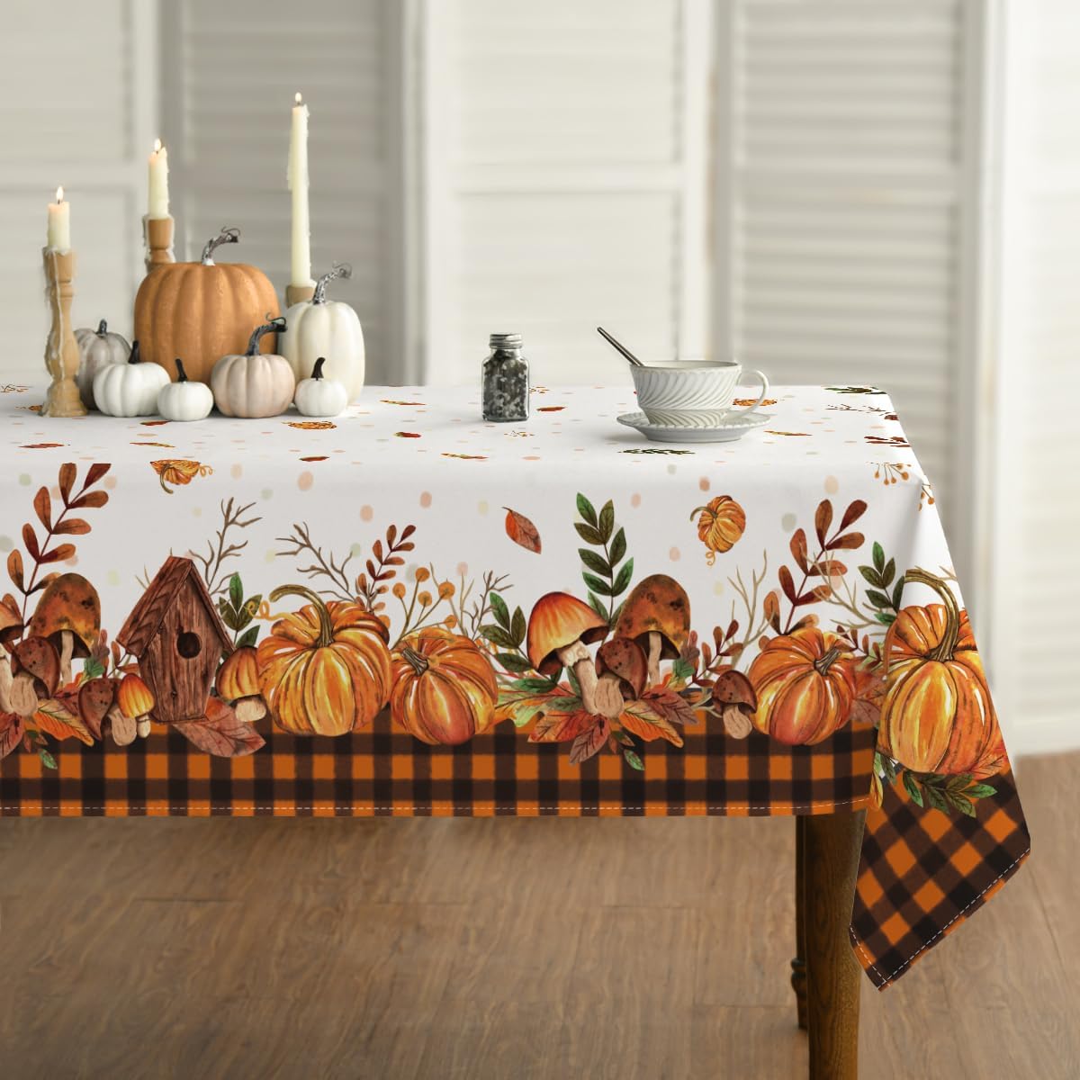 Amazon.com: Horaldaily Fall Tablecloth 60x120 Inch Rectangular ...