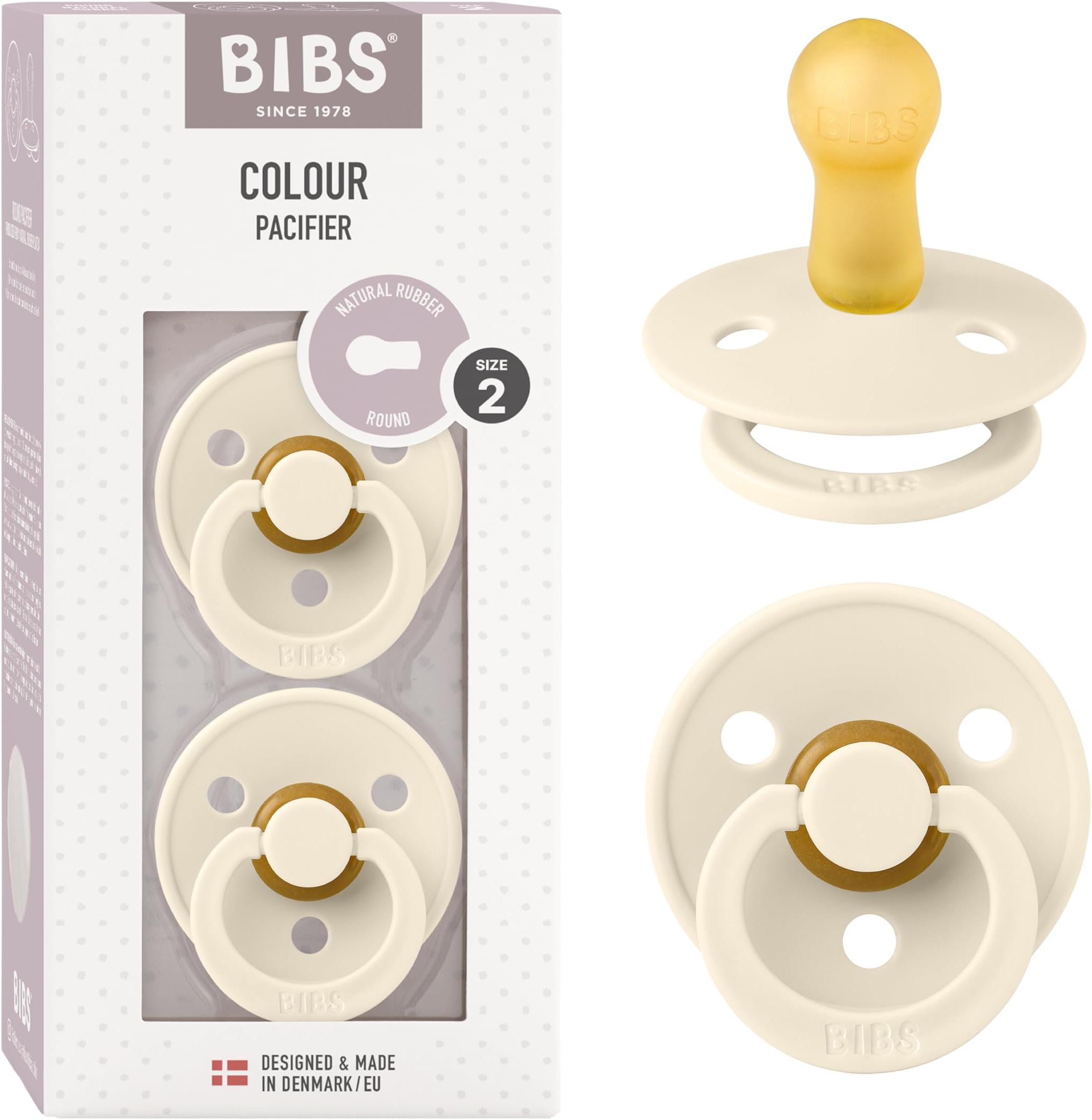 Amazon.com : BIBS Baby Pacifiers | BPA-Free Natural Rubber Pacifier ...