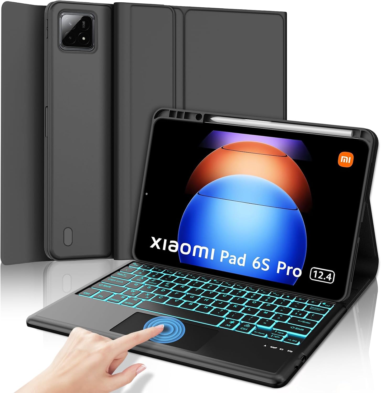 Xiaomi Pad 6s Pro 12.4 Keyboard with Touchpad, Xiaomi Pad 6s Pro 12.4 ...