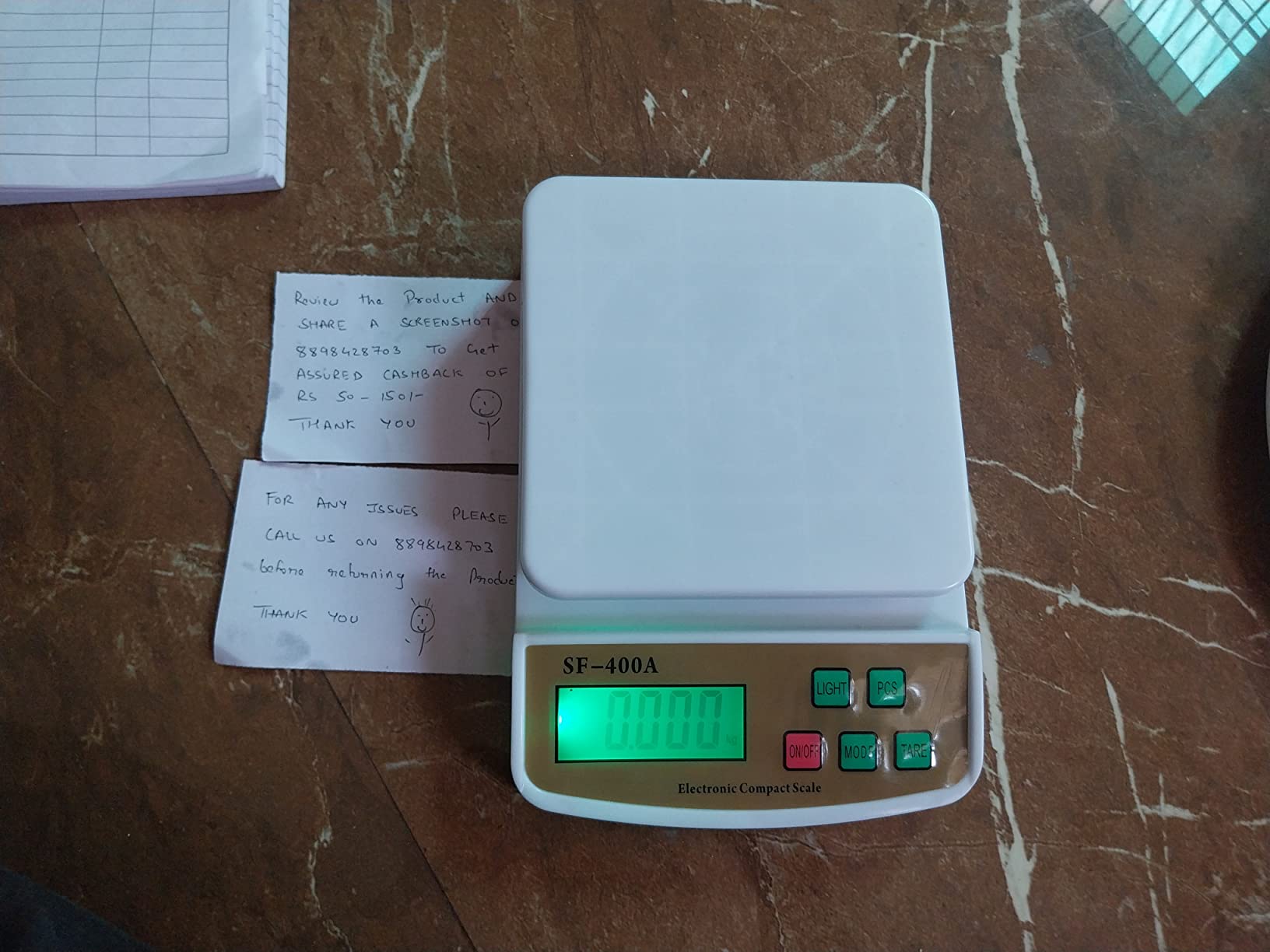 Digital Kitchen Weighing Scale 0.1Gm To 10 Kg Portable Weighting ...