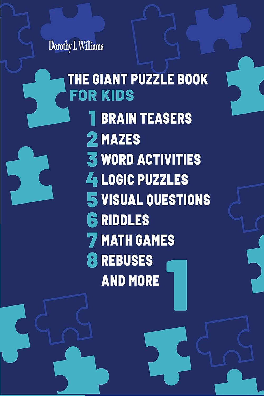 Amazon.com: The Giant Puzzle Book For Kids Brain Teasers, Mazes, Word ...