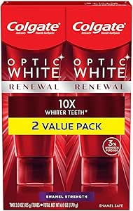 Amazon.com : Colgate Optic White Renewal Teeth Whitening Toothpaste ...
