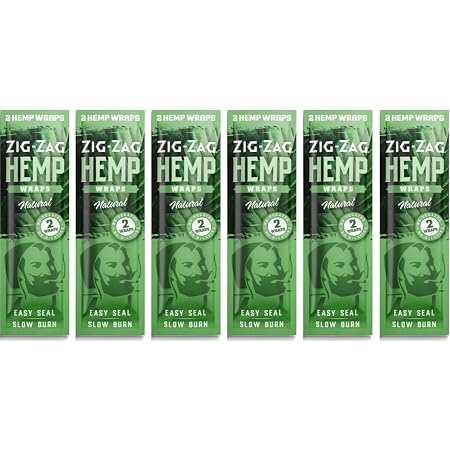 Amazon.com: ZIG-ZAG - Natural Hemp Wraps - Non GMO - 2 Wraps Per Pack ...