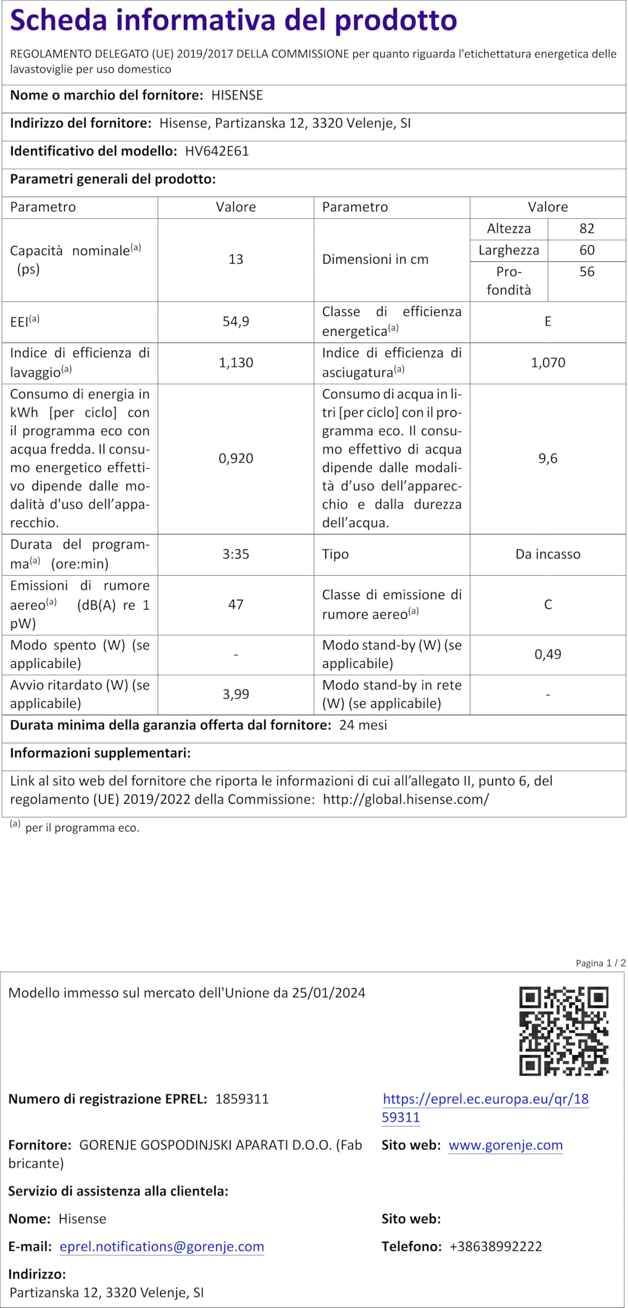 Indesit IN2IE14CNP80 Lavastoviglie A Scomparsa Totale, 60 Cm, 49 dBA, 14 Coperti, 5 Programmi ...
