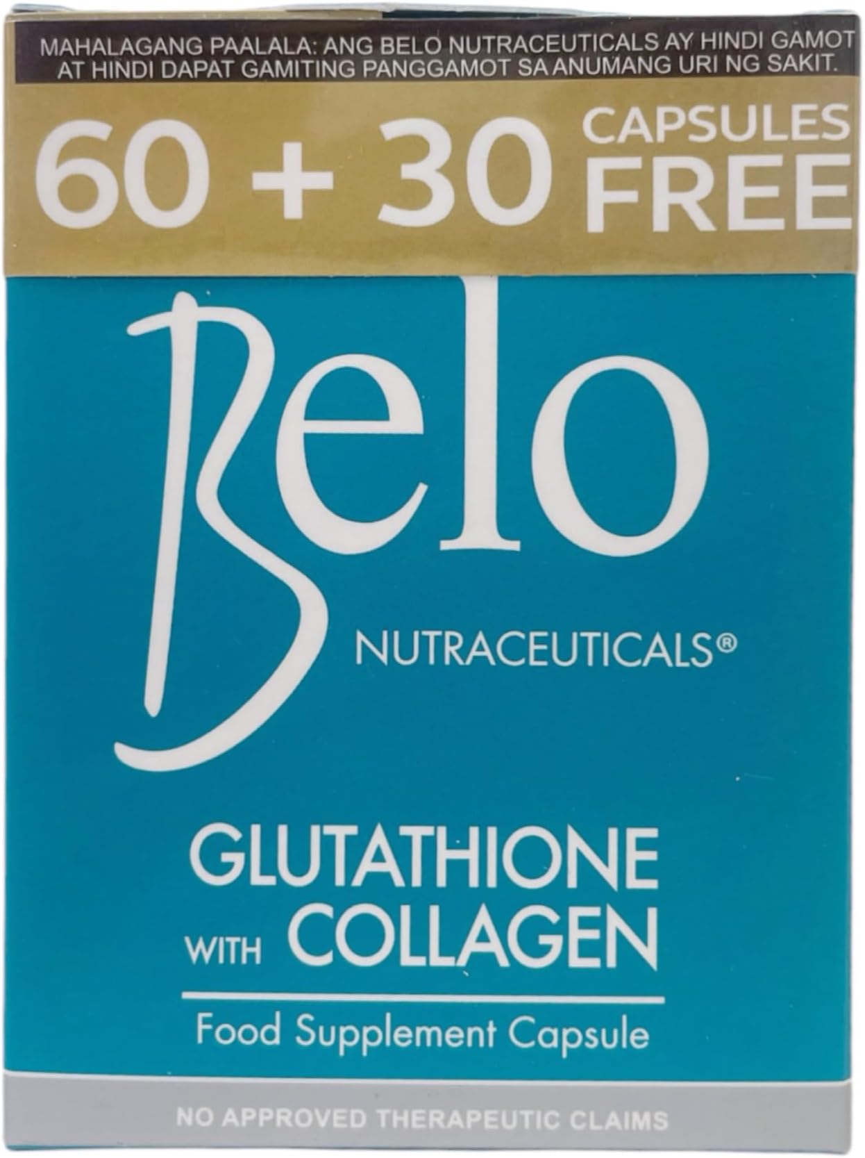 Amazon.com: Belo Nutraceuticals Glutathione + Collagen Dietary ...