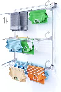 Amazon.com: foxydry Tower Vertical Wall Airer - Wall Airer for Indoor ...