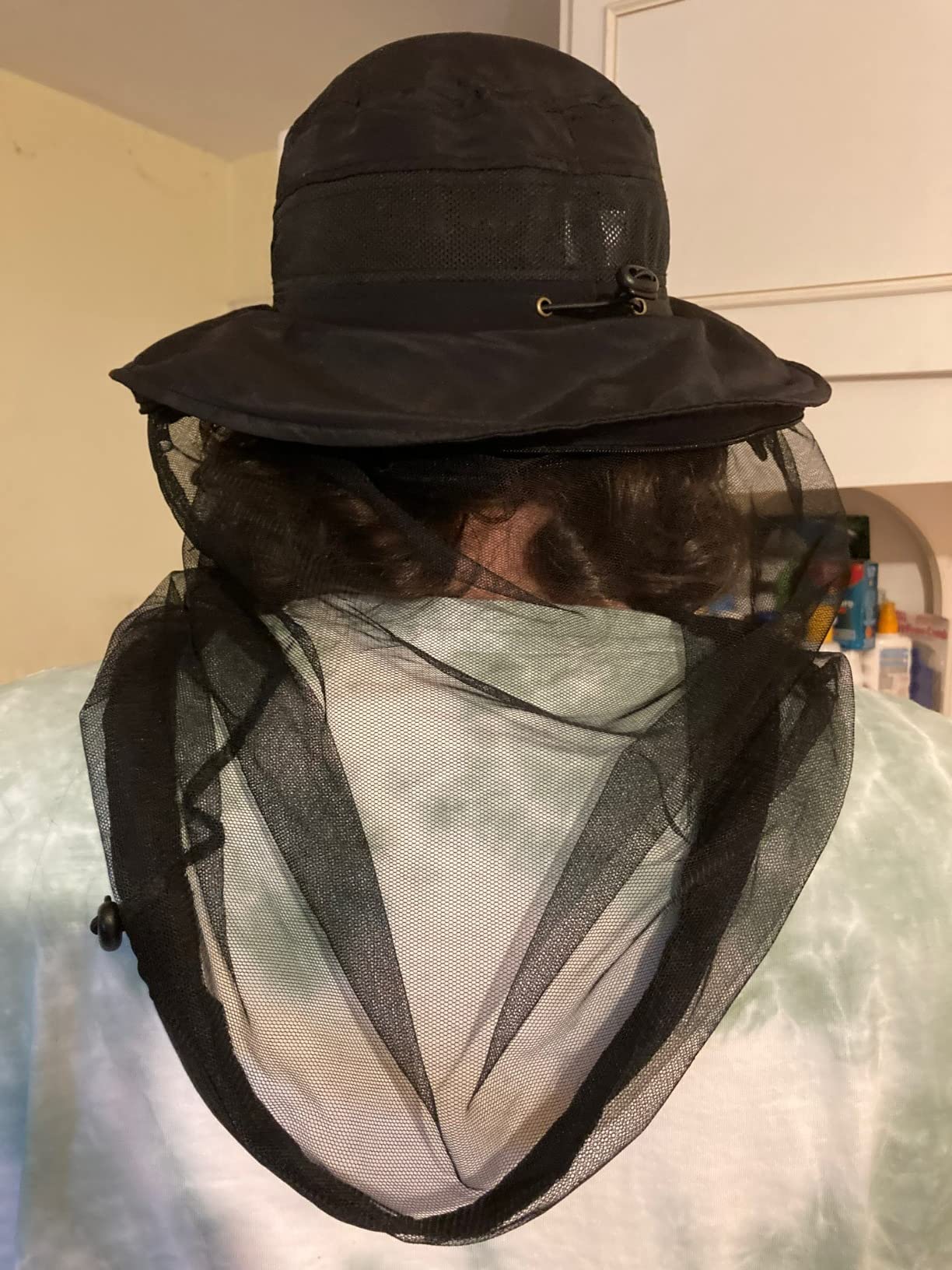 Mosquito Head Net Mesh Hat - Face Netting Cover Midge Mask Breathable ...