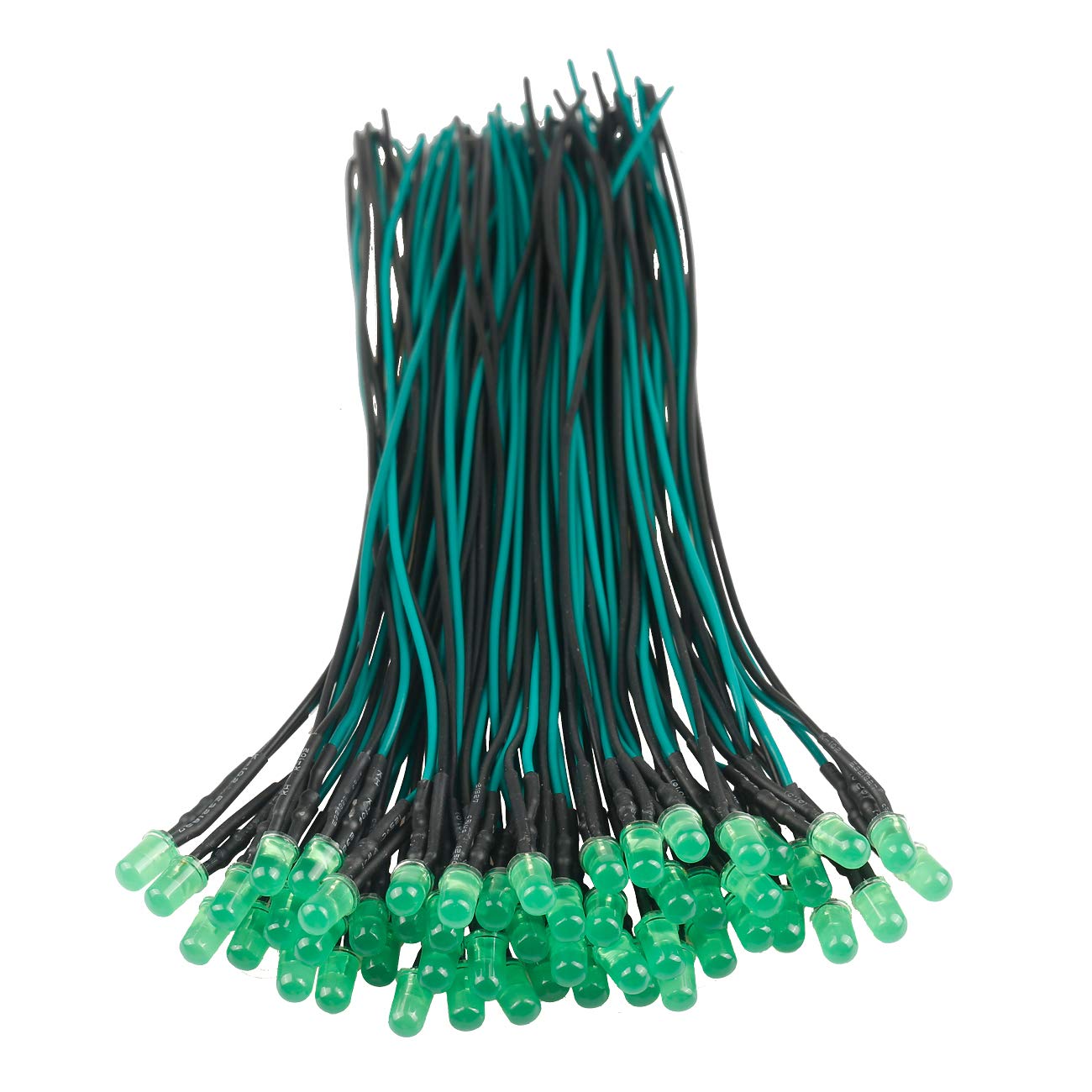 Amazon.com: EDGELEC 50pcs 12 Volt 5mm Green LED Lights Emitting Diodes ...