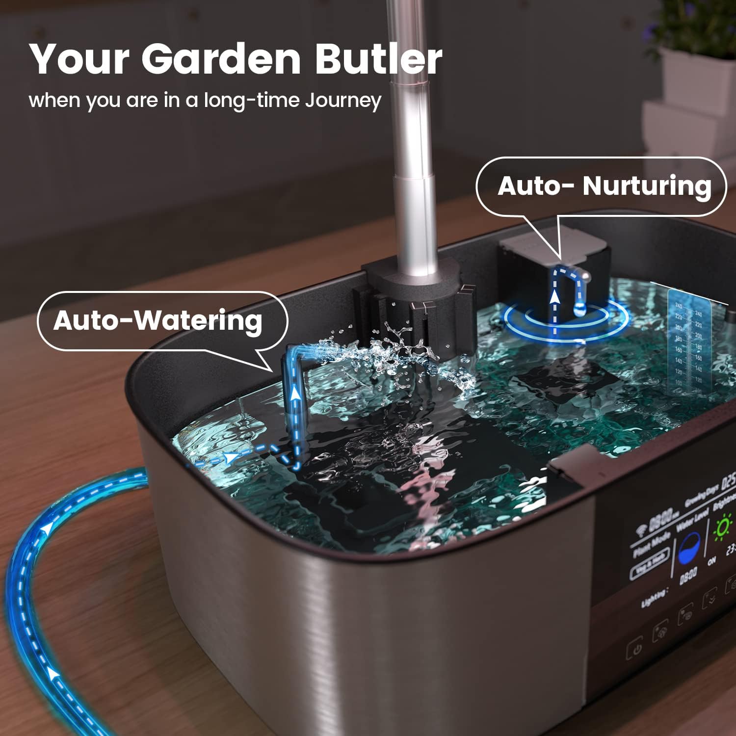 21 Pods Smart Garden 4-in-1 Automated Hydroponics System LetPot LPH-Max ...