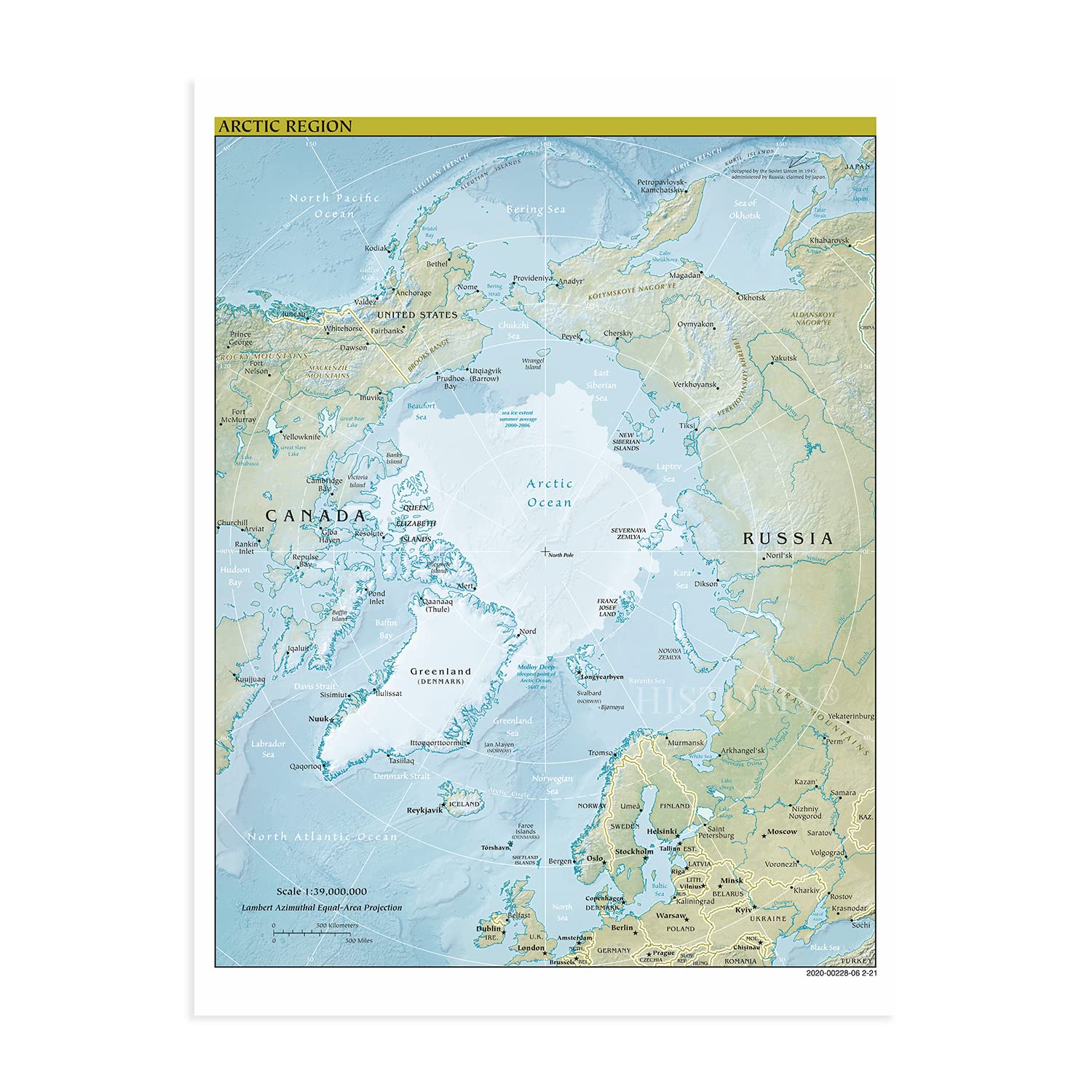 Polar Map Arctic Circle Arctic Circles | Musings On Maps