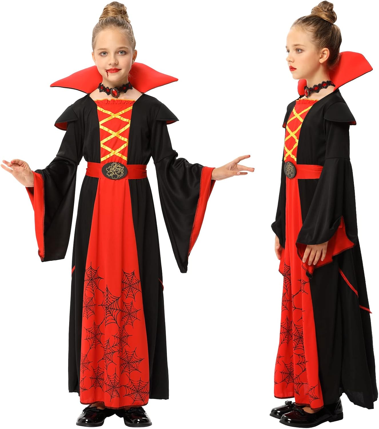 Amazon.com: Royal Vampire Costume for Girls - Halloween Party - Vampire ...