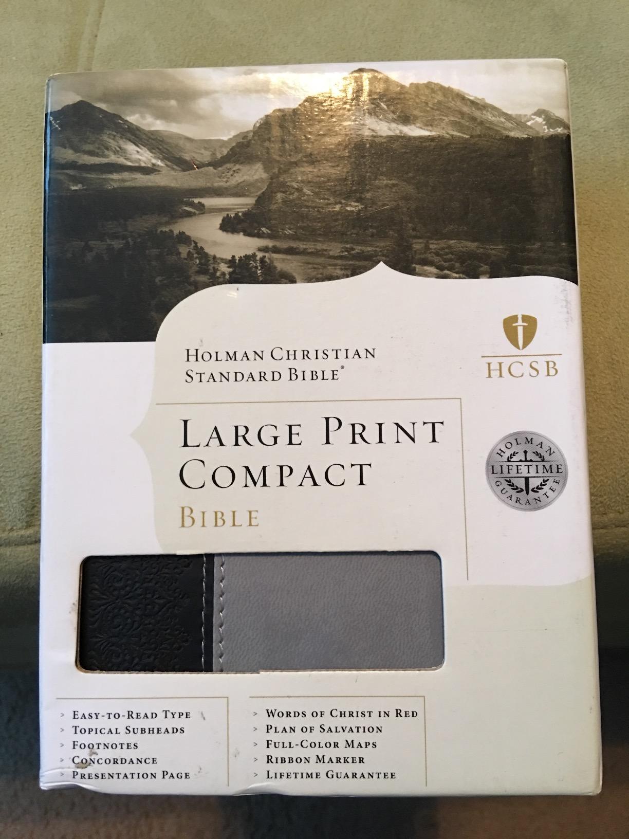 HCSB Large Print Study Bible, Hardcover: Holman Bible Publishers ...