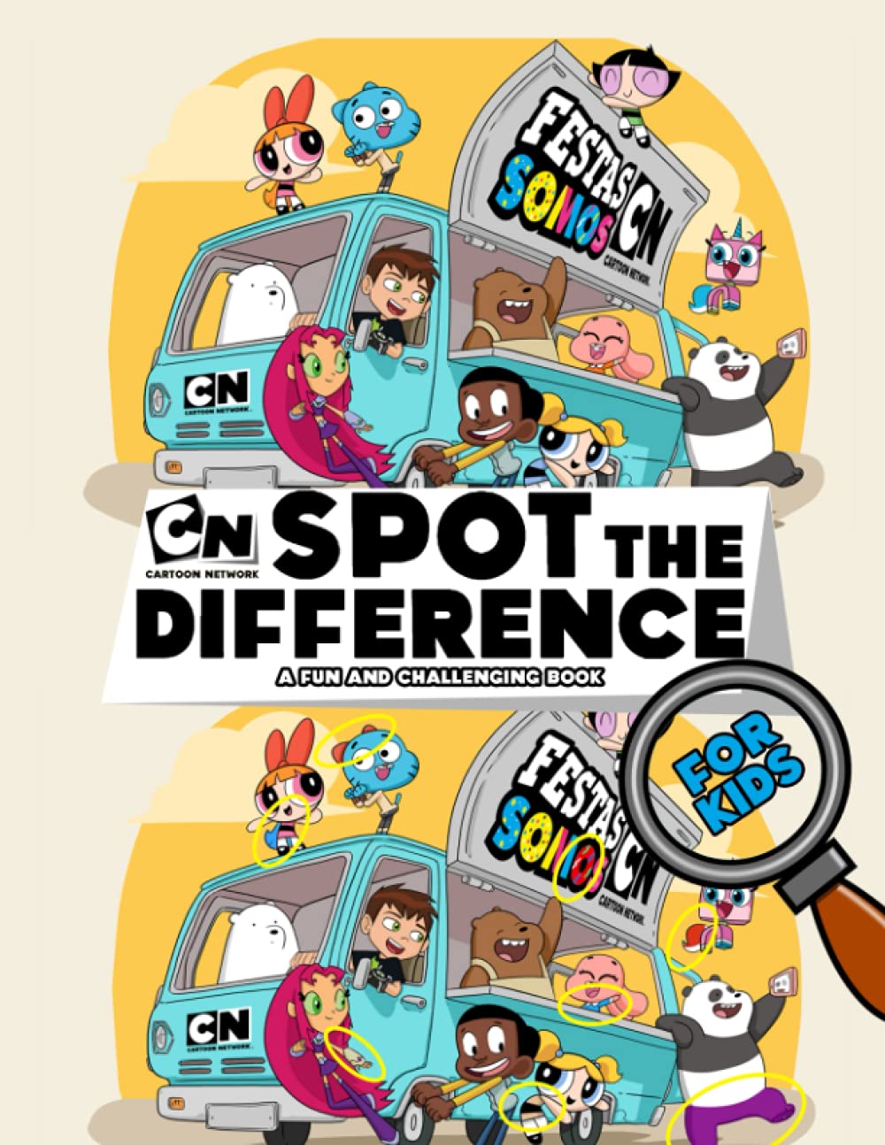 Cartoon Network Spot The Difference For Kids A Fun Book | Desertcart ...