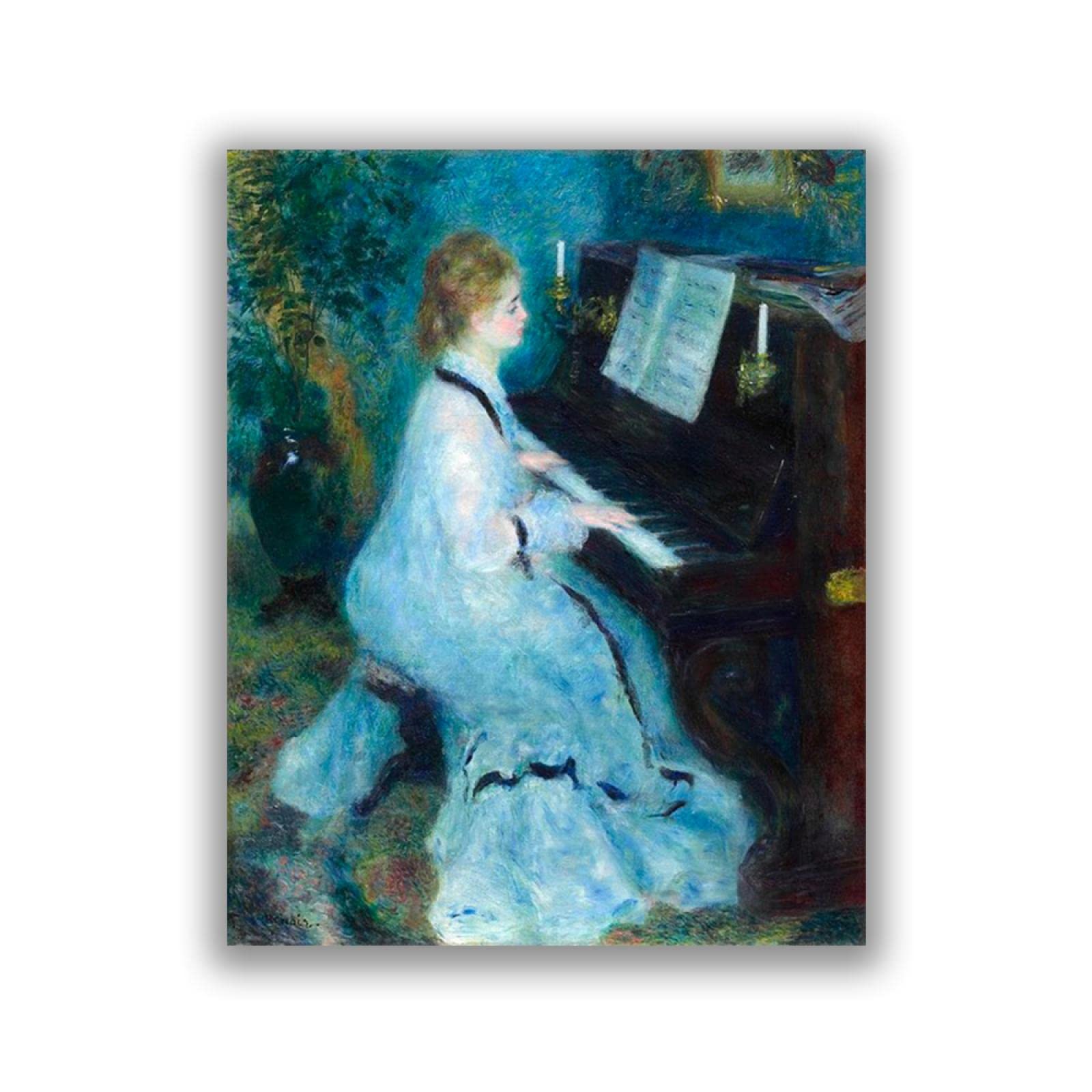 Renoir Pianist Painting Pierre Auguste Renoir Lady At The Piano,1875